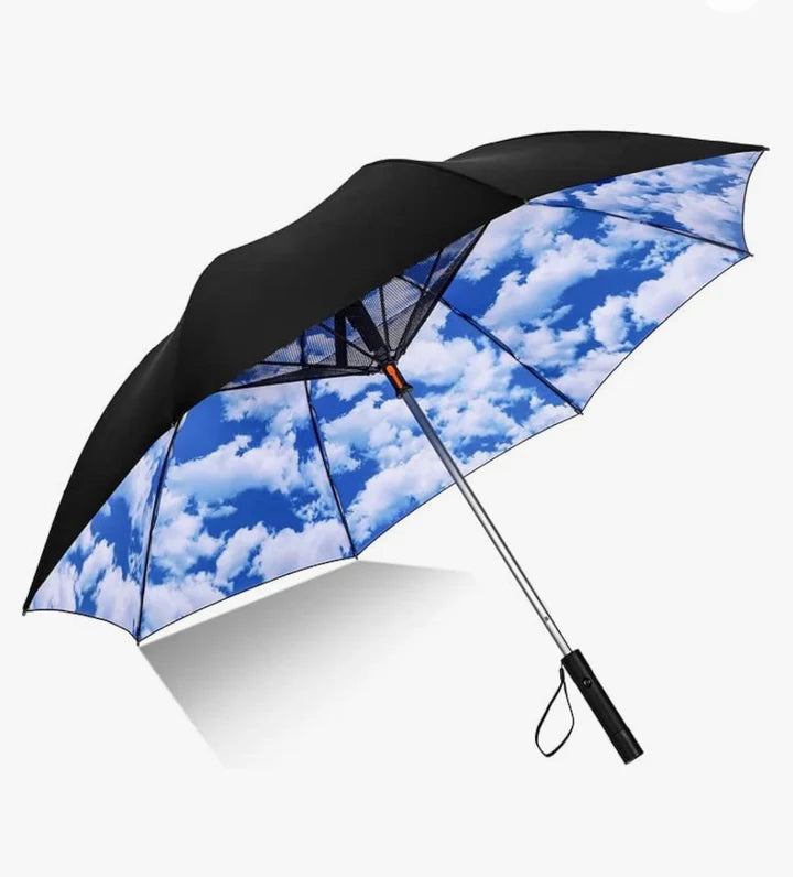 3 In 1 Misting Umbrella With Fan – Cilious